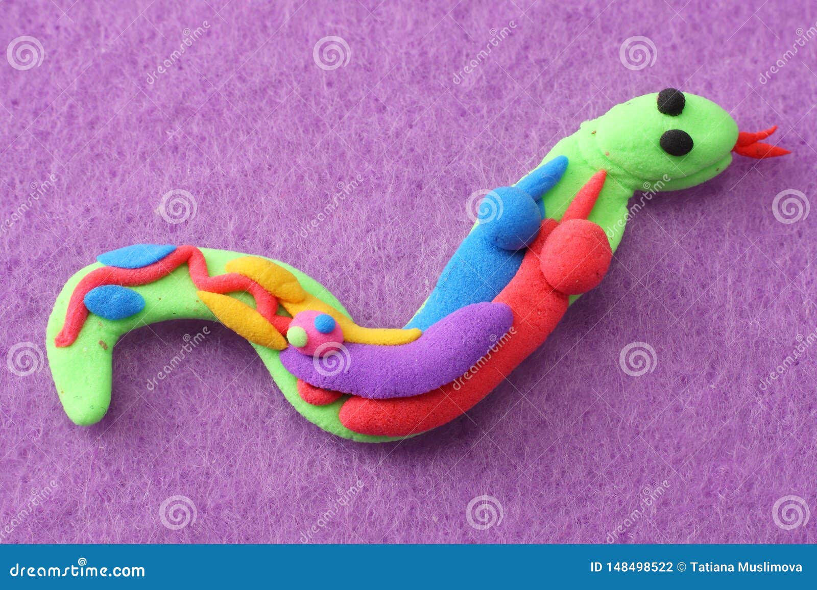 Snake At Dry Clay Close Up Photo. Vipera Renardi Stock Photography ...