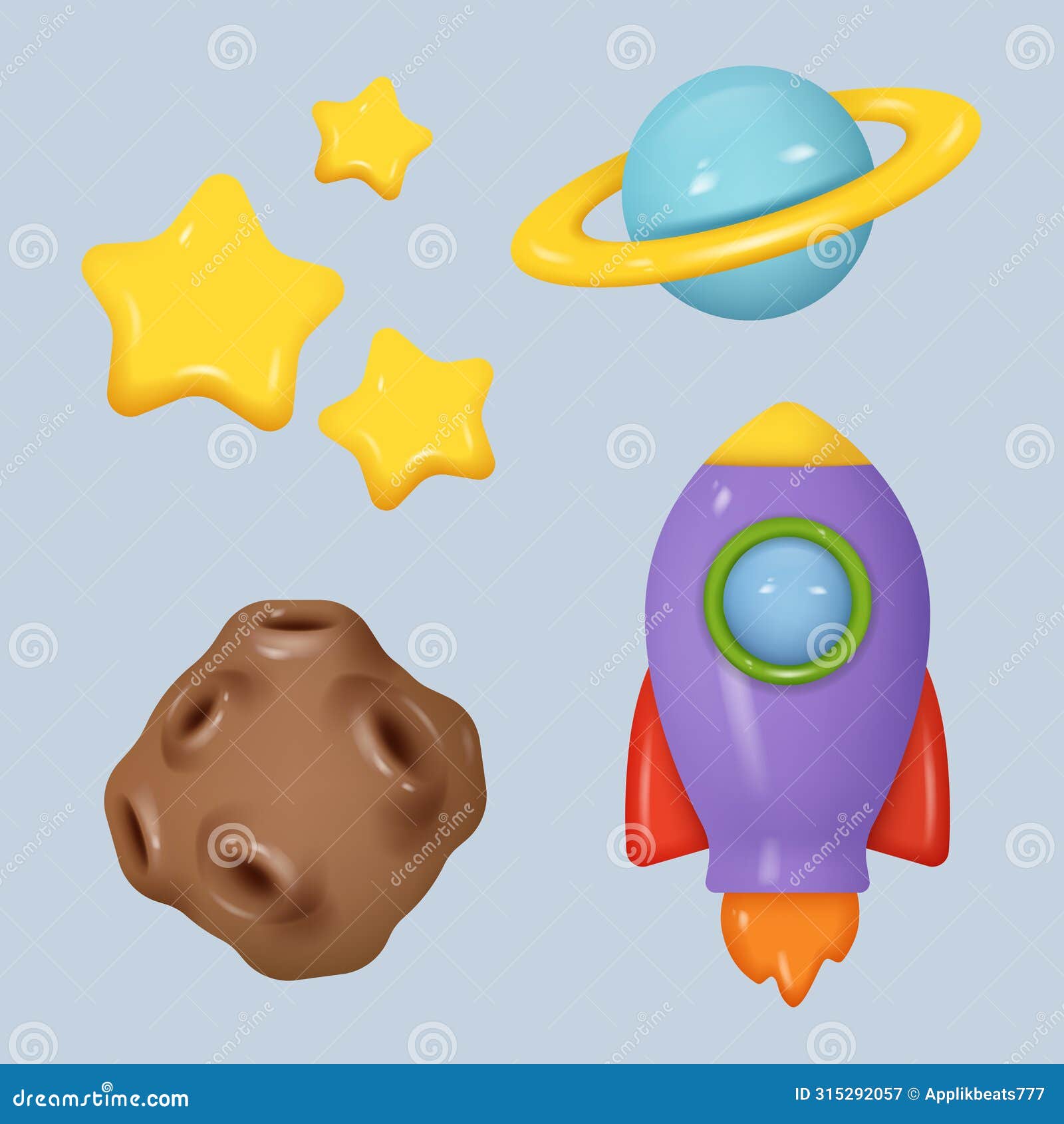 Plasticine Space. Universe Technology Systems Satellite Rockets ...