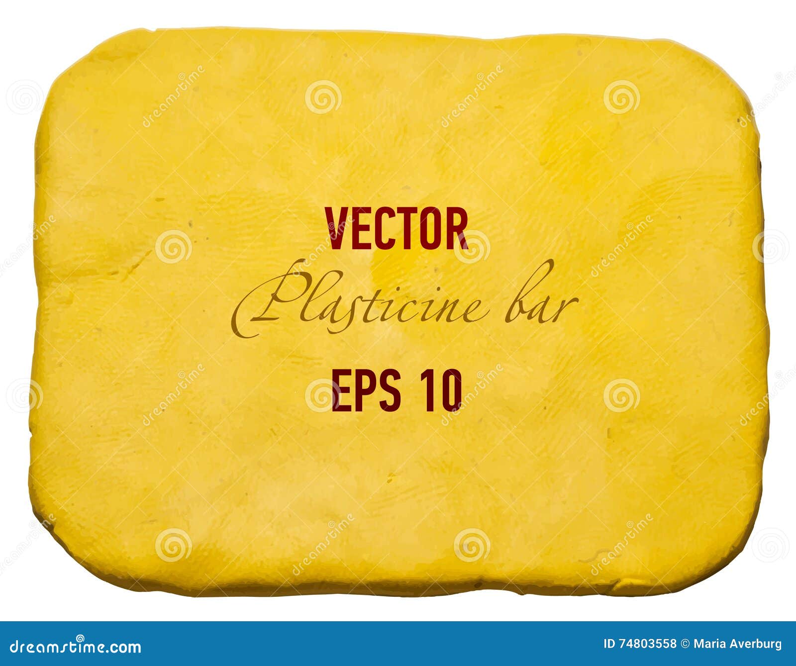 Plasticine Square with Round Corners. Stock Vector - Illustration of ...