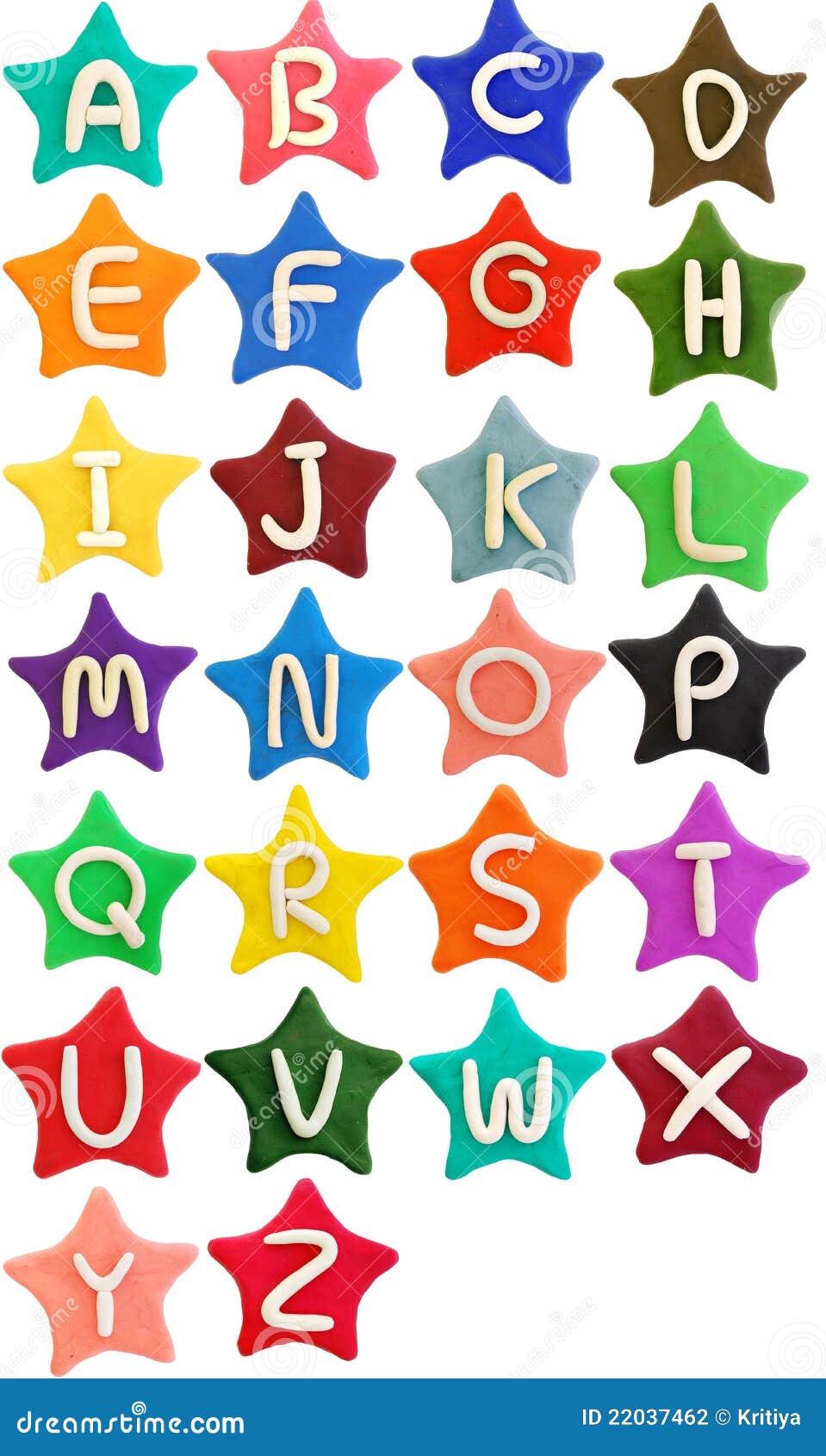 Plasticine star letter a-z stock photo. Image of material - 22037462