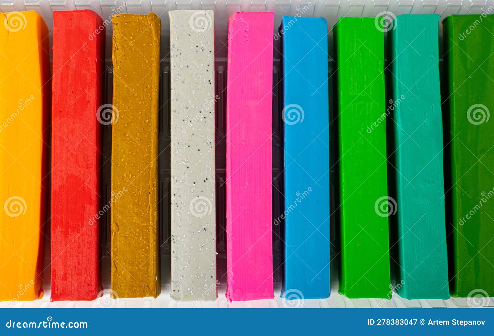 Plasticine Texture Background, Rainbow Modeling Clay Pieces, Modelling ...