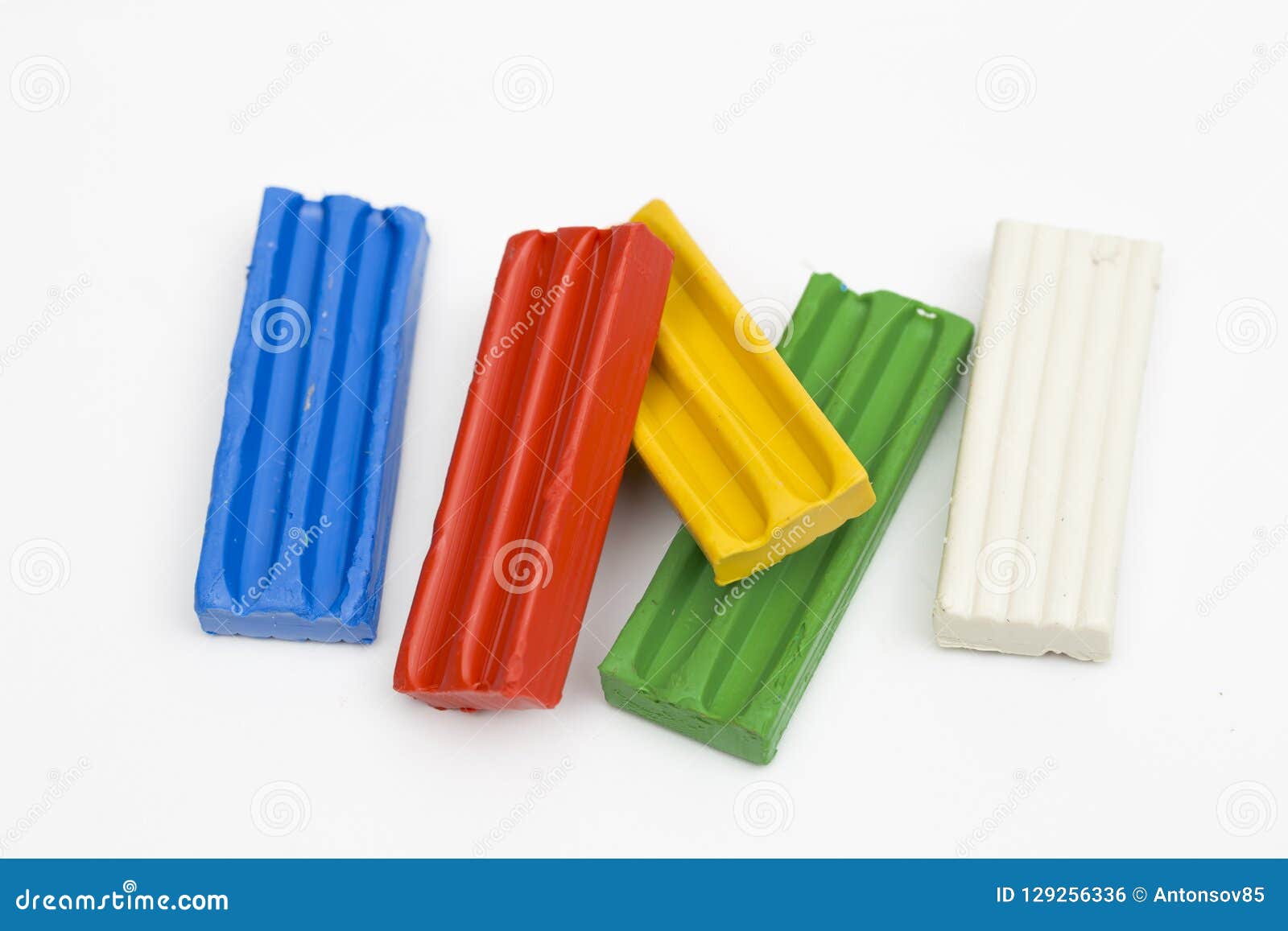 Plasticine on the White Background Stock Photo - Image of bright, cute ...