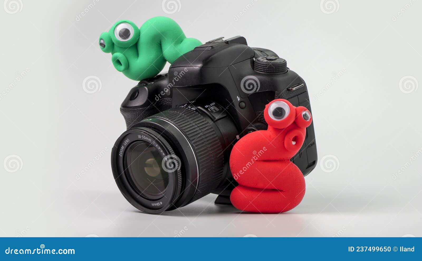 Plasticine Worms on the Camera Stock Photo - Image of sculpture ...