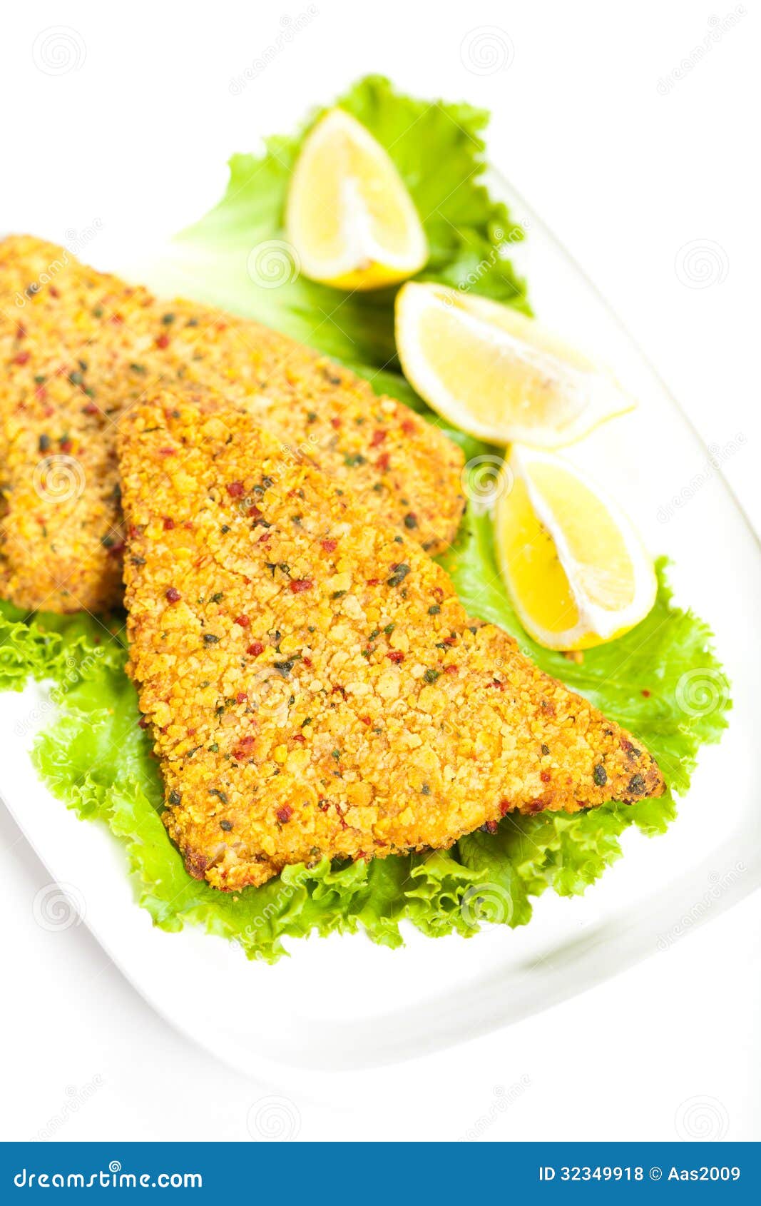 Plat De Poisson. Filet De Poissons Frit Photo stock - Image du ...