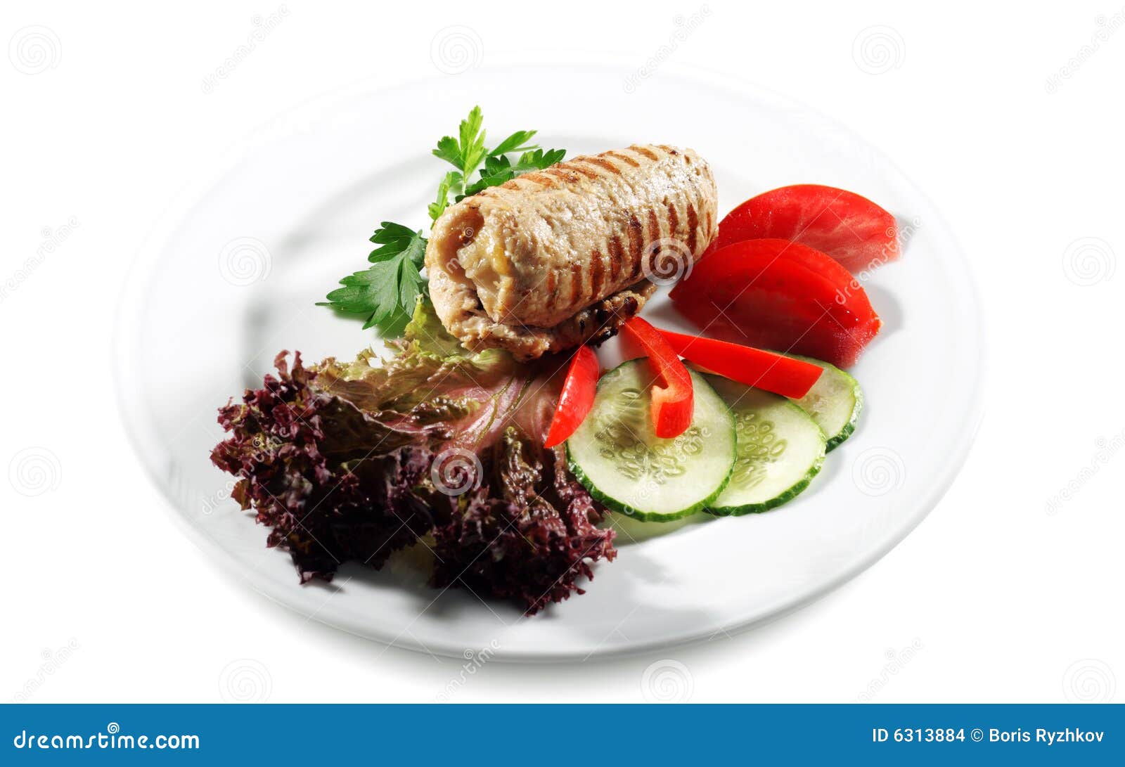 Plat de viande photo stock. Image du cuit, grillé, gourmet - 6313884