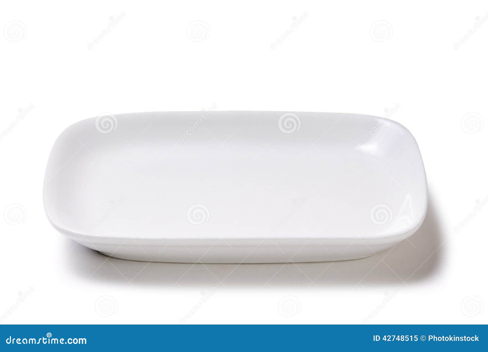 Plat Vide Blanc De Poterie De Terre Image stock - Image du isolement ...