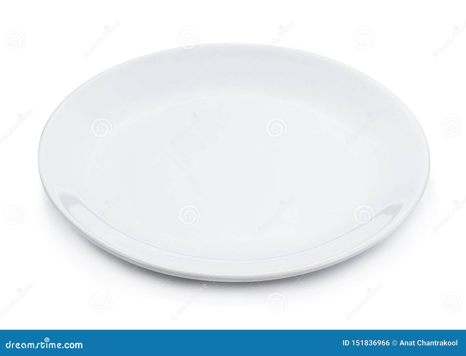 Plat Vide D'isolement Sur Le Fond Blanc Photo stock - Image du vide ...
