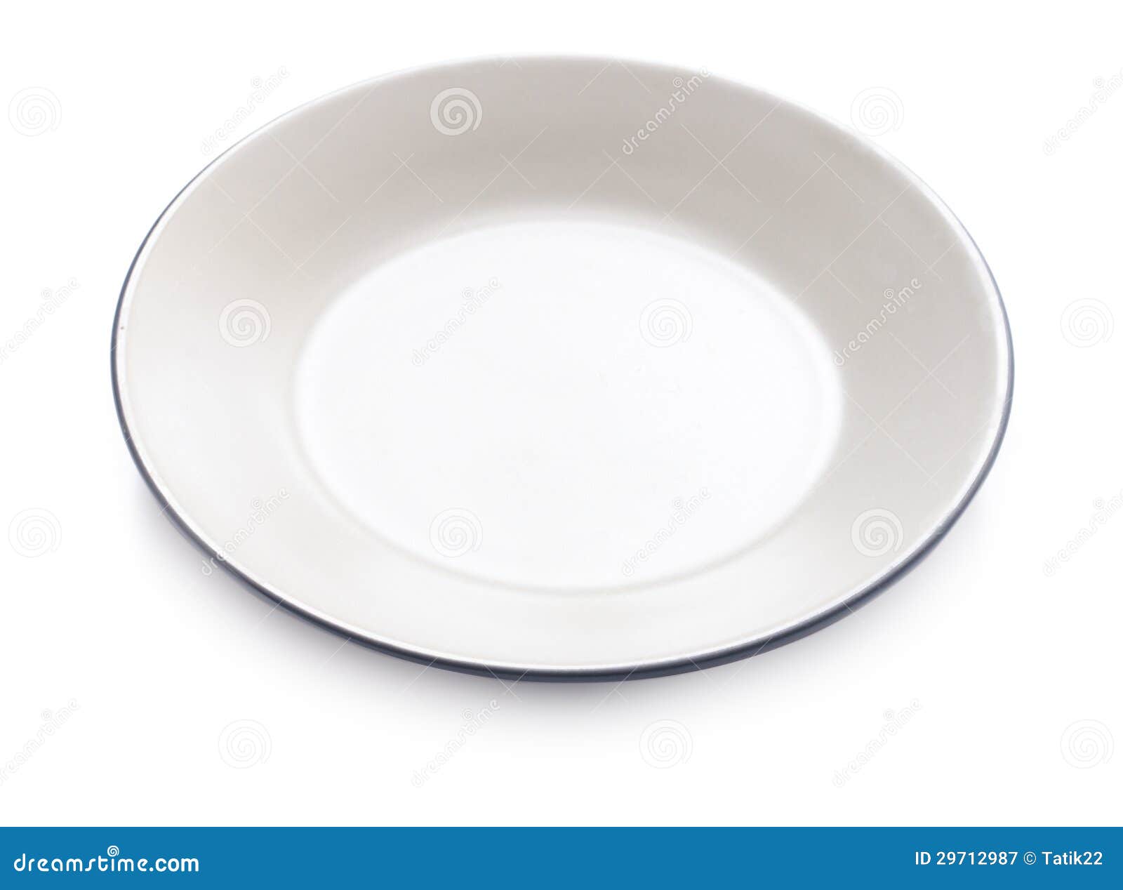 Plat Vide Sur Un Fond Blanc Image stock - Image du plaque, lumineux ...