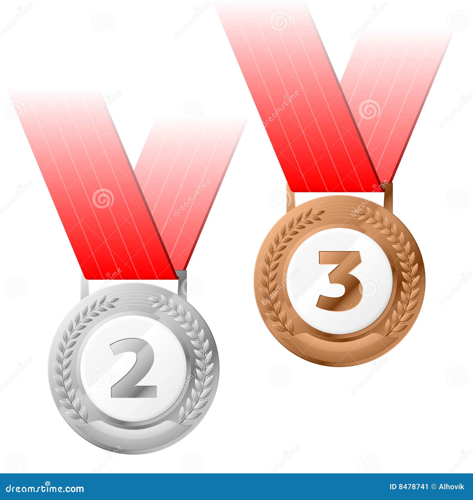 Plata Del Vector Y Medallas De Bronce Ilustración del Vector ... Plata Del Vector Y Medallas De Bronce Ilustración del Vector ...