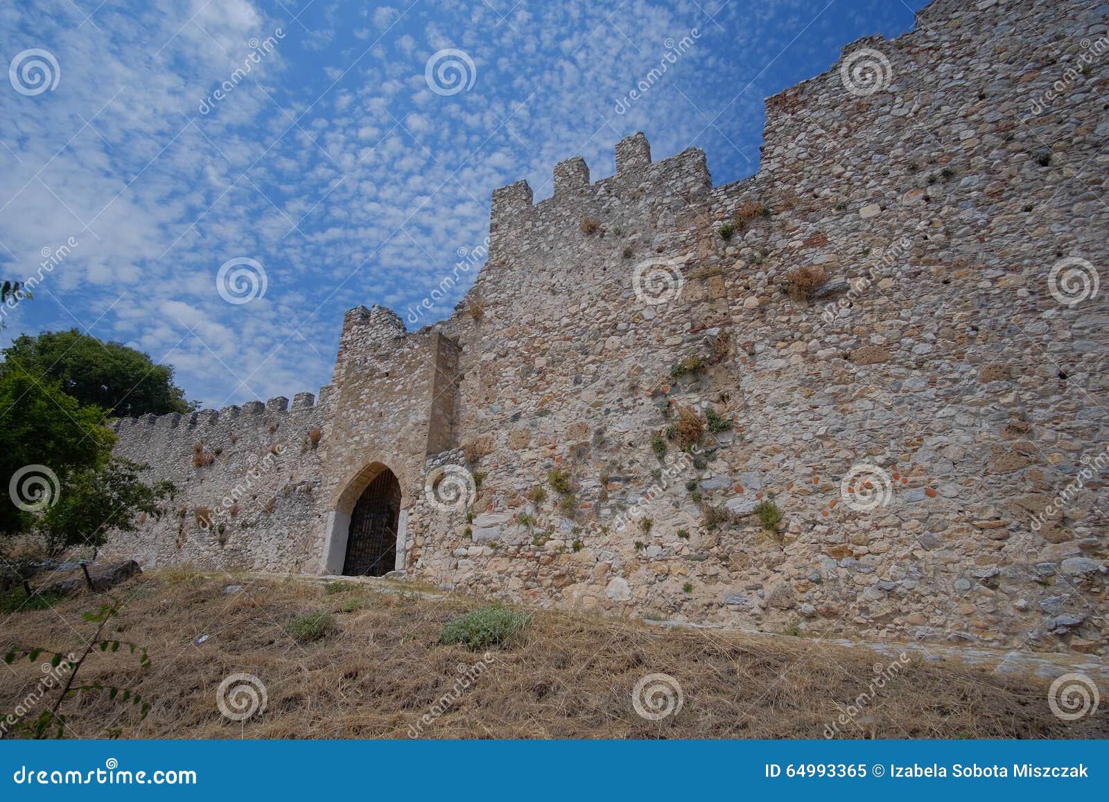 Platamon Castle in Greece stock image. Image of tourism - 64993365