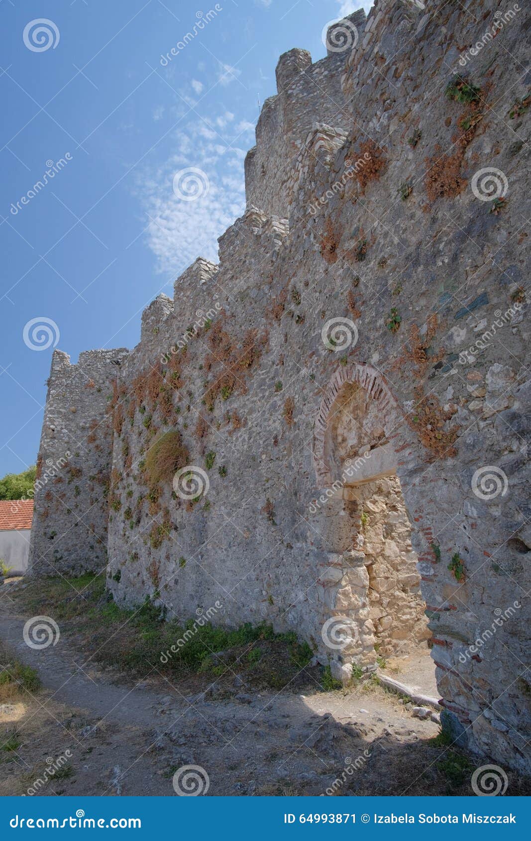 Platamon Castle in Greece stock image. Image of sightseeing - 64993871