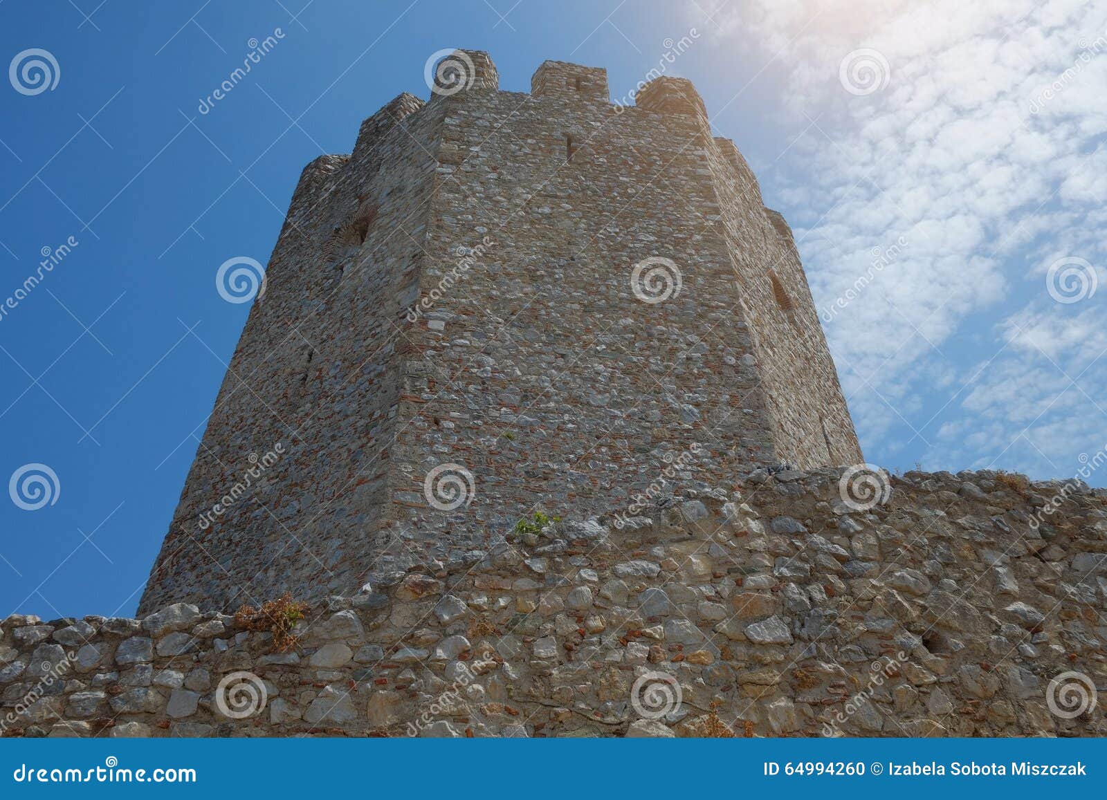 Platamon Castle in Greece stock photo. Image of fortress - 64994260