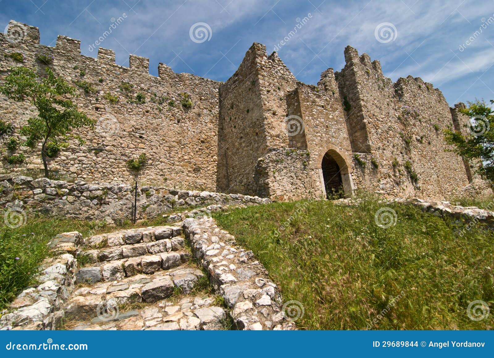Platamonas castle stock photo. Image of castle, fortress - 29689844