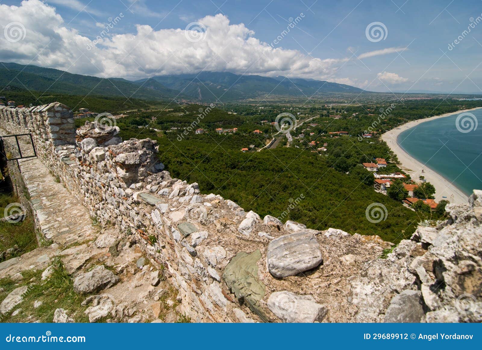 Platamonas castle stock photo. Image of fortress, platamonas - 29689912