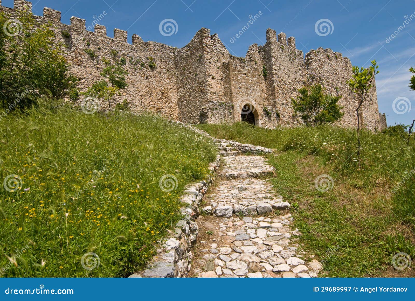 Platamonas castle stock image. Image of castle, culture - 29689997