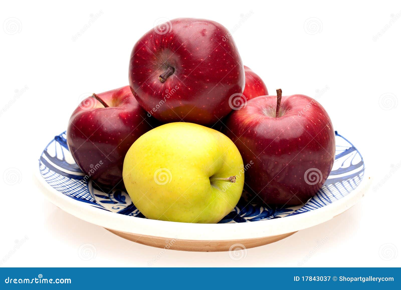 Plate With Apples Royalty Free Stock Photography - Image: 17843037