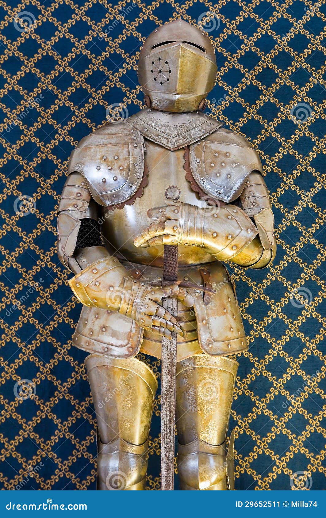 Plate Armour Medieval Armor, Armed Fighter Profile. Historical Type Of ...