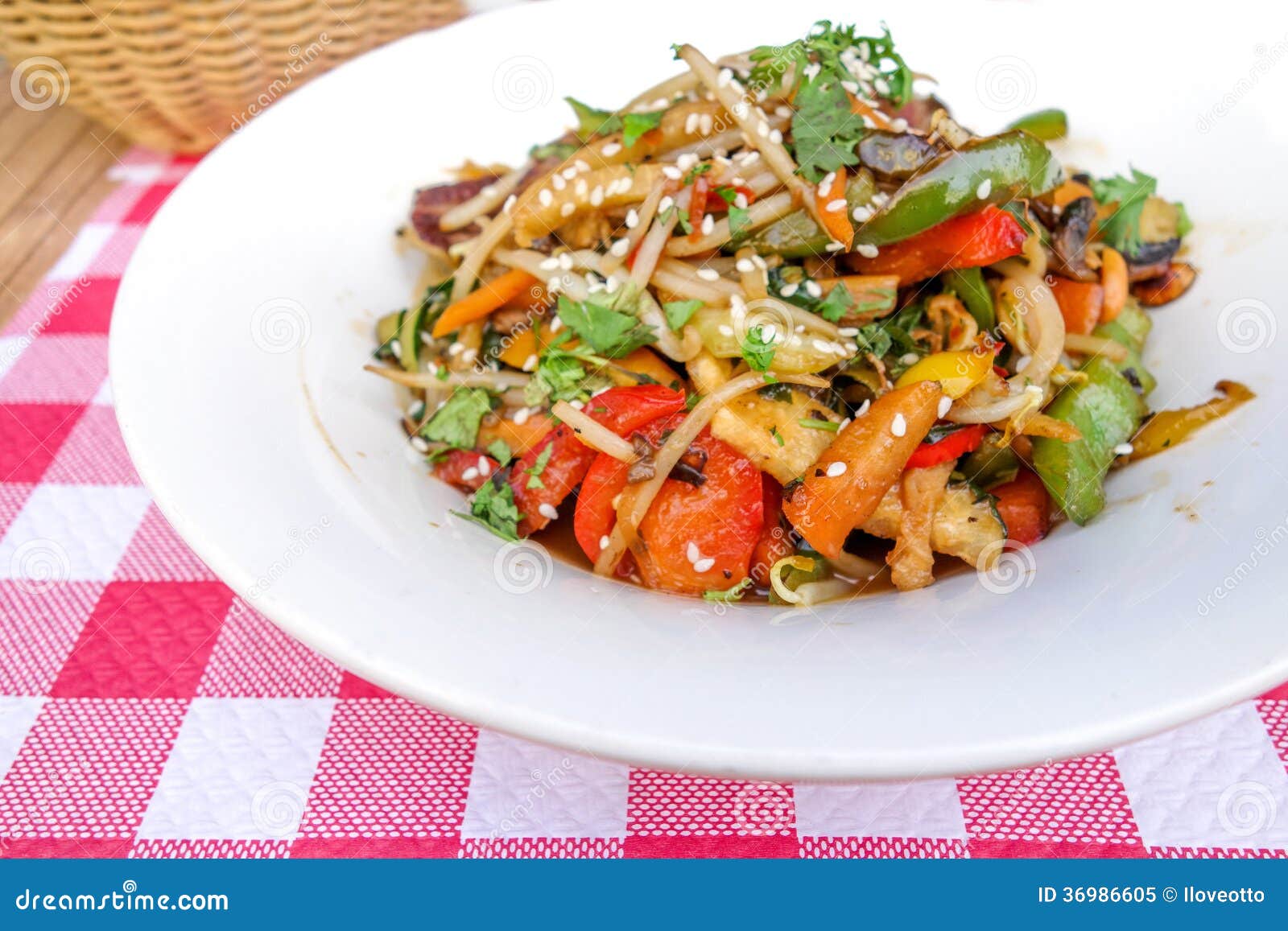 Plate of asian cuisine stock image. Image of restaurant - 36986605