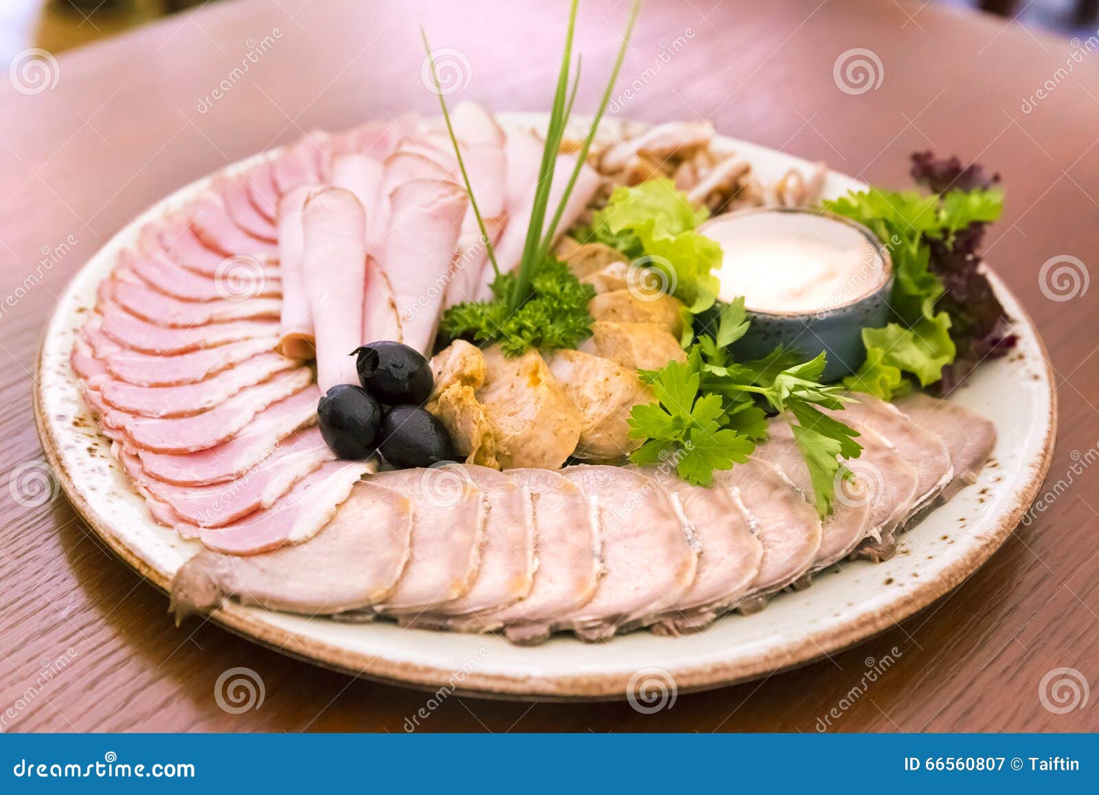 Plate of Assorted Appetizers Stock Image - Image of meat, plate: 66560807