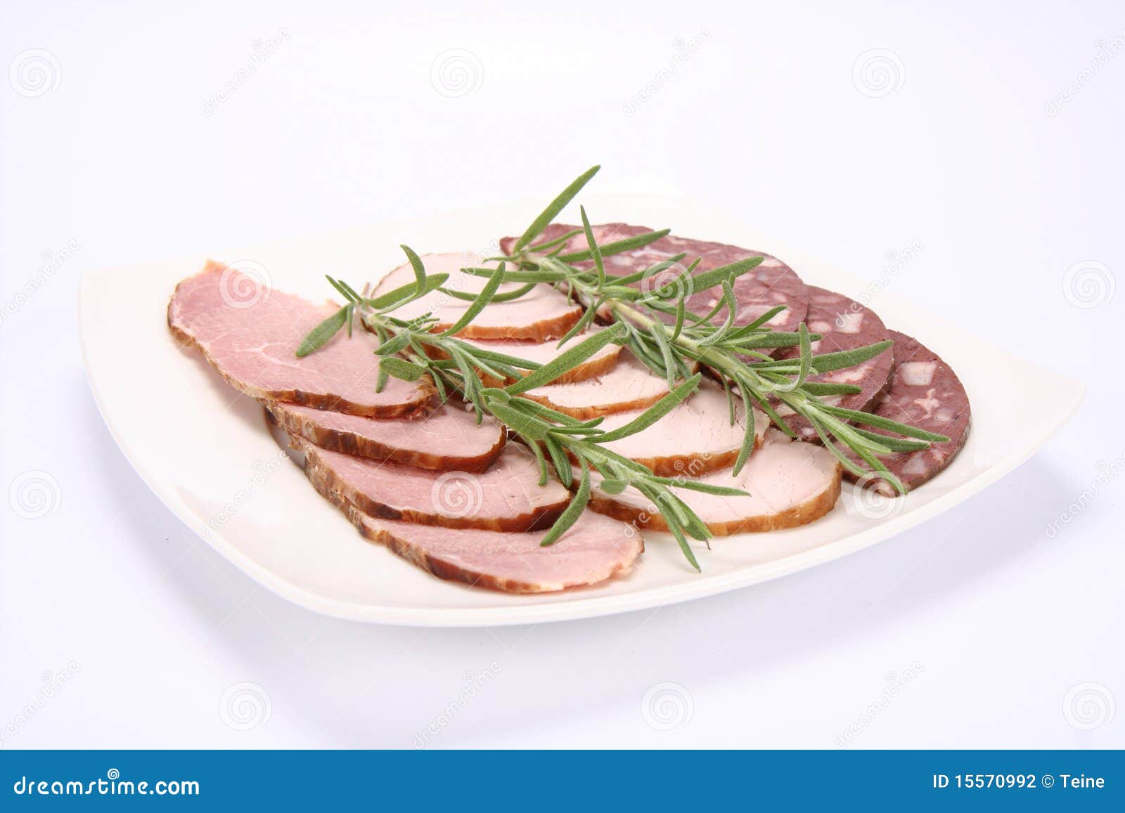 Plate of Assorted Cold Cuts Stock Photo - Image of delicatessen ...