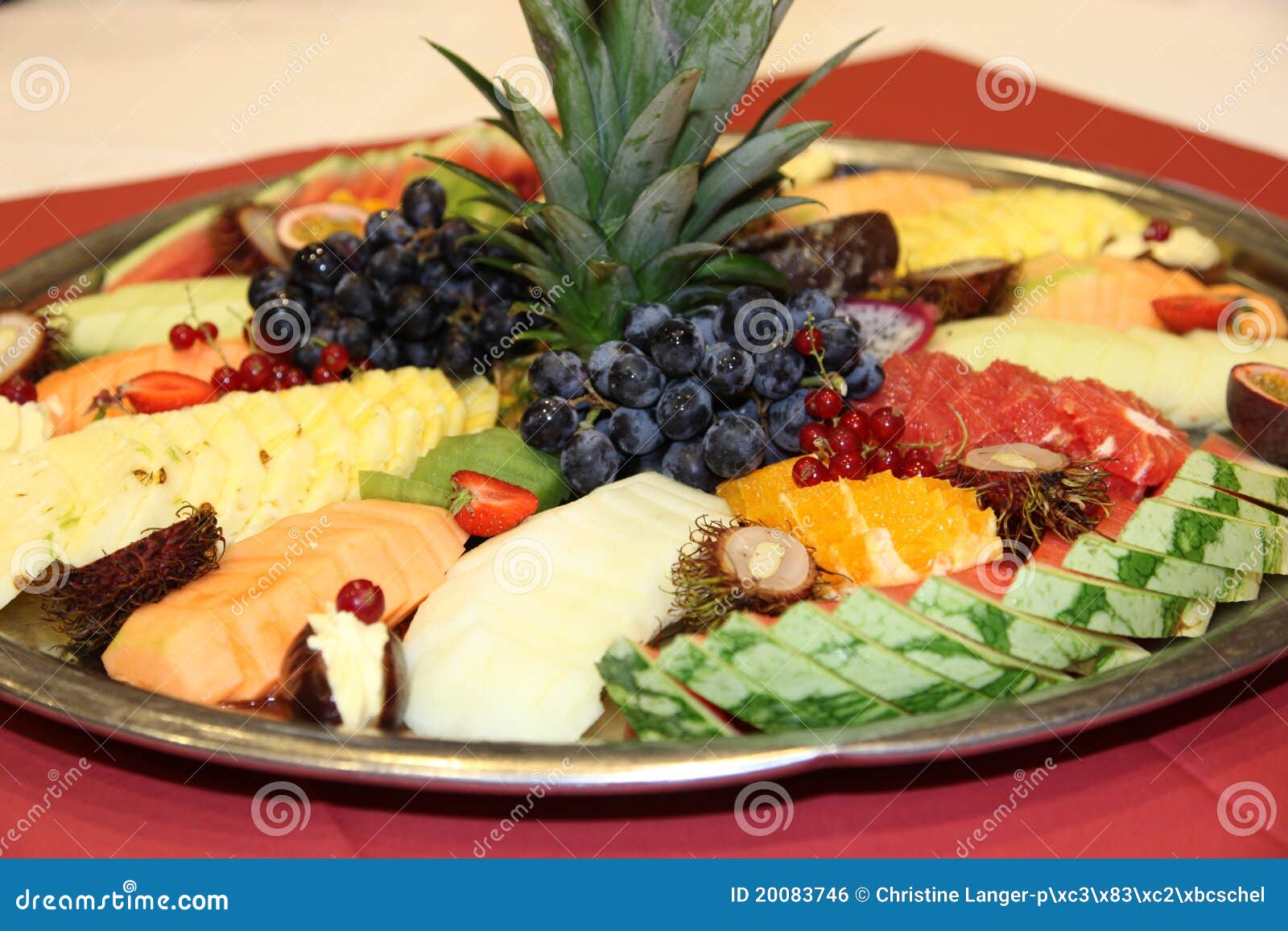 Plate of Assorted Fruit, Cut Fruit Stock Photo - Image of cocktail ...
