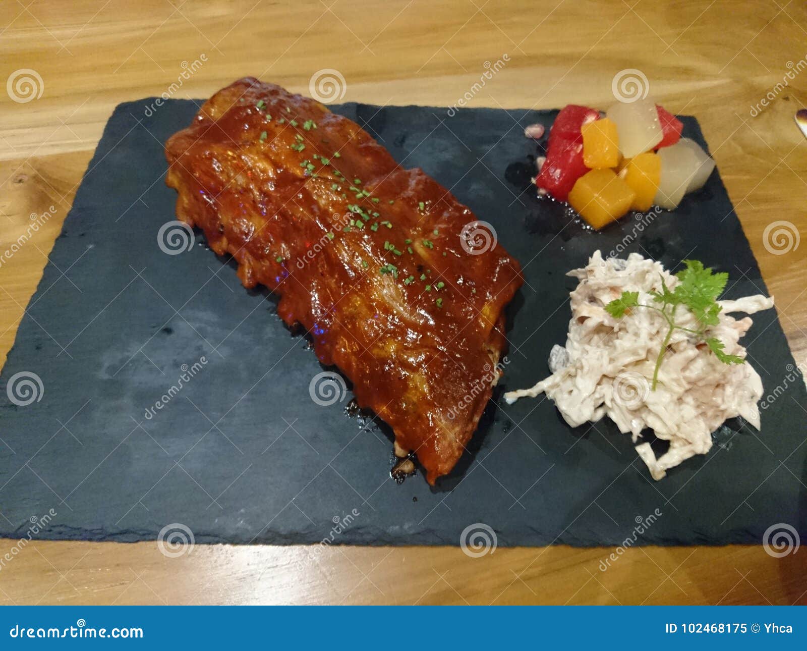 Baby back ribs stock image. Image of baby, delicious - 102468175