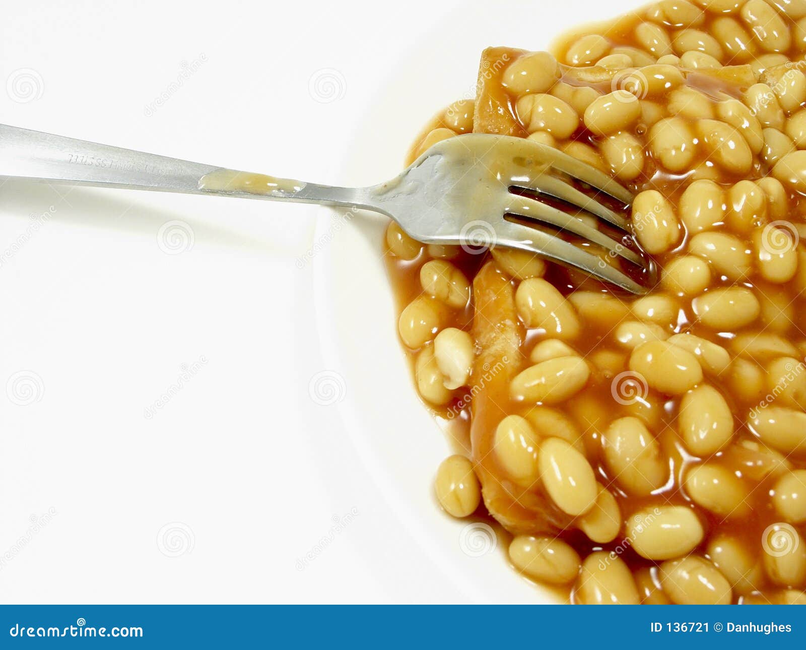 Plate of beans stock image. Image of bake, tomato, morning - 136721