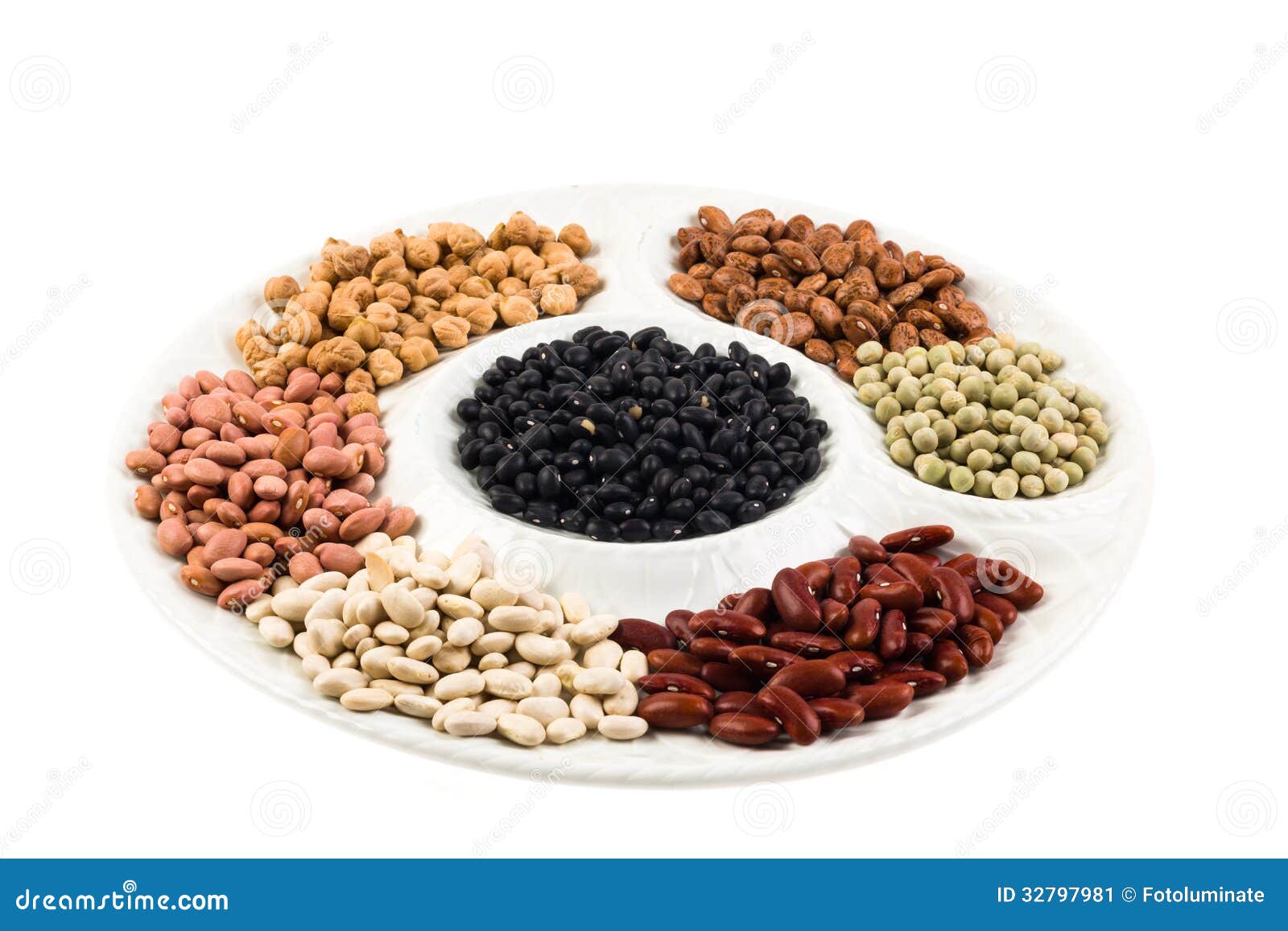 Plate of beans stock image. Image of meal, kidney, fresh - 32797981