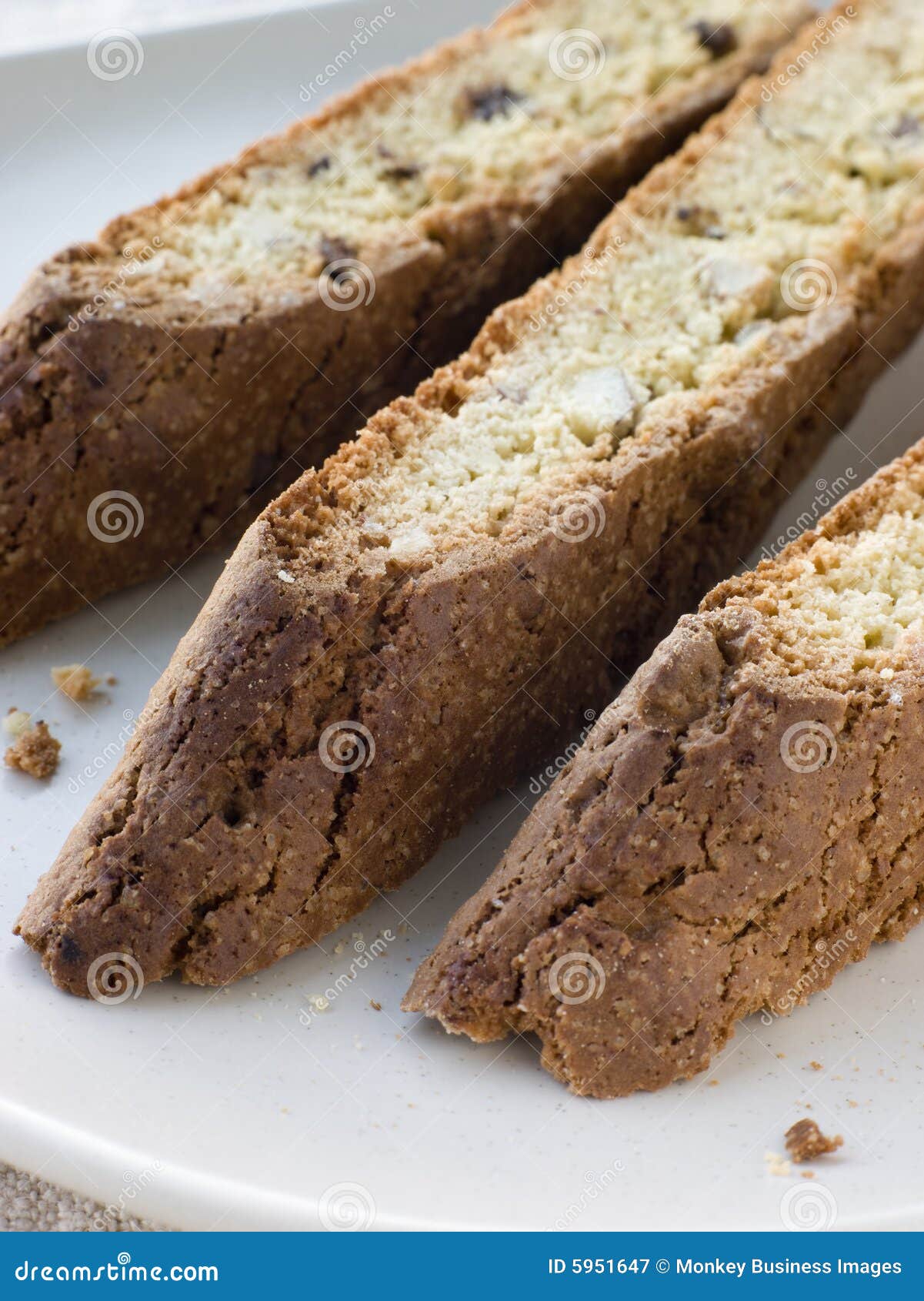 Plate of Biscotti stock image. Image of food, shot, view - 5951647