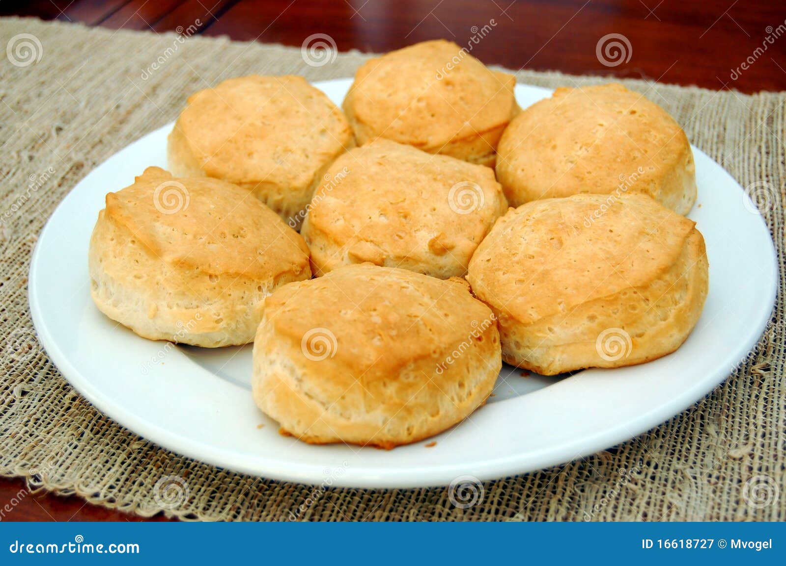 Plate of biscuits stock image. Image of morning, plate - 16618727