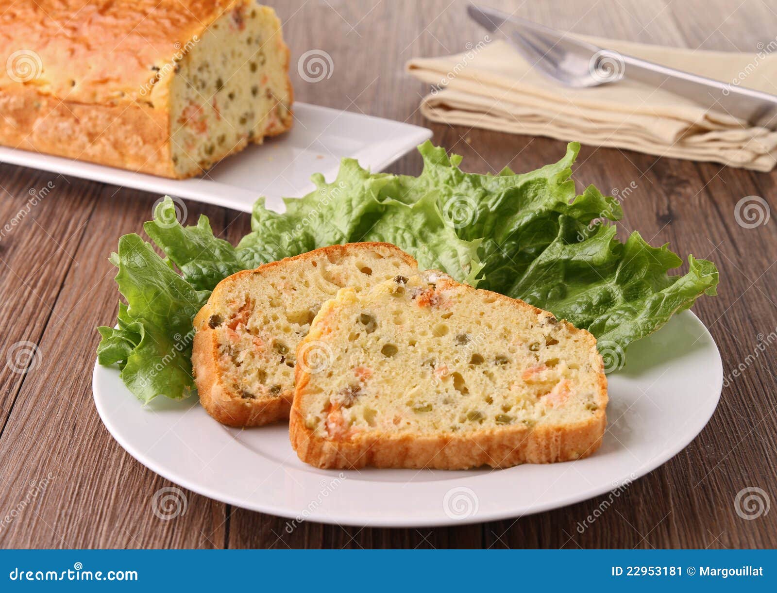 Plate of cake stock image. Image of vegetable, salted - 22953181