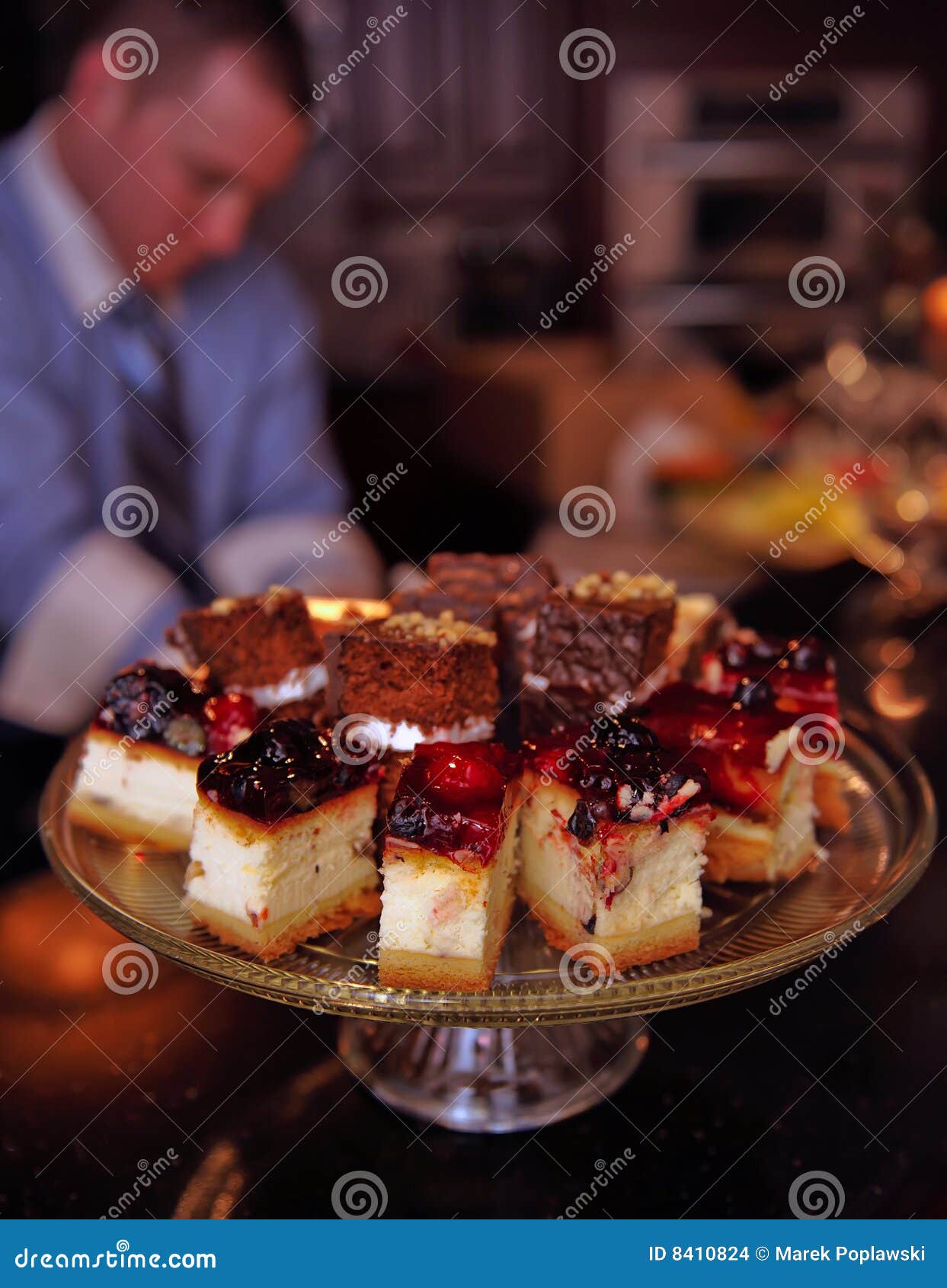 Plate of cakes stock photo. Image of cookies, reception - 8410824
