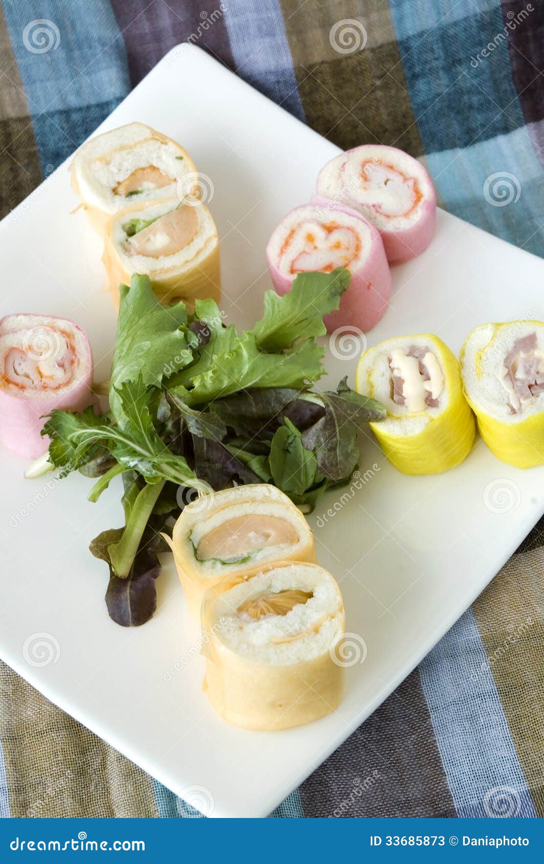 Plate of canape stock image. Image of holiday, party - 33685873