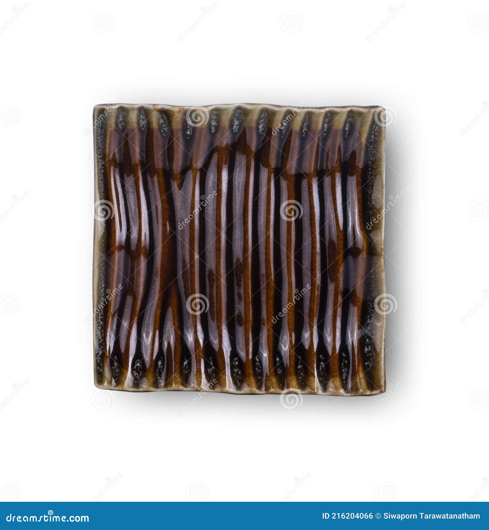 Plate Ceramic Top View on White Background Stock Photo - Image of dish ...