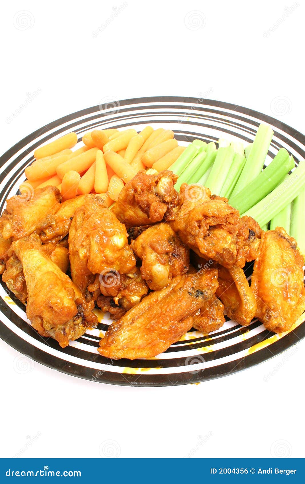 Plate of Chicken Wings Vertical Stock Photo - Image of american, dinner ...