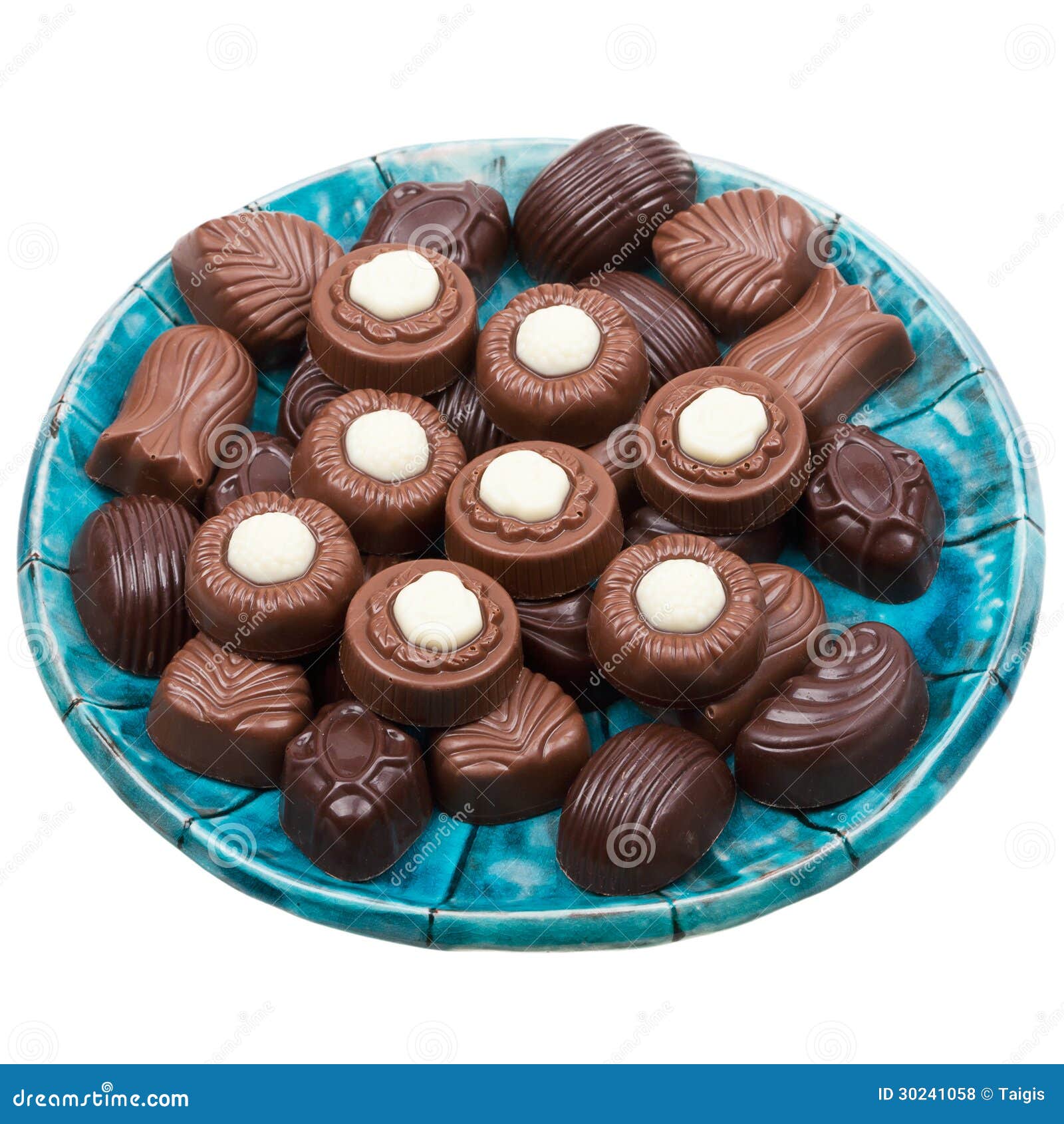 Plate Of Chocolates Royalty Free Stock Photos - Image: 30241058