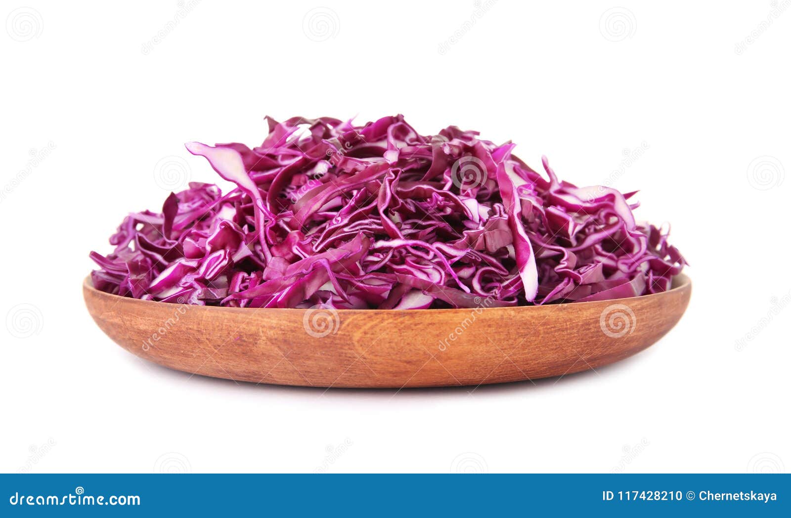 Plate with Chopped Red Cabbage Stock Photo - Image of cabbage ...