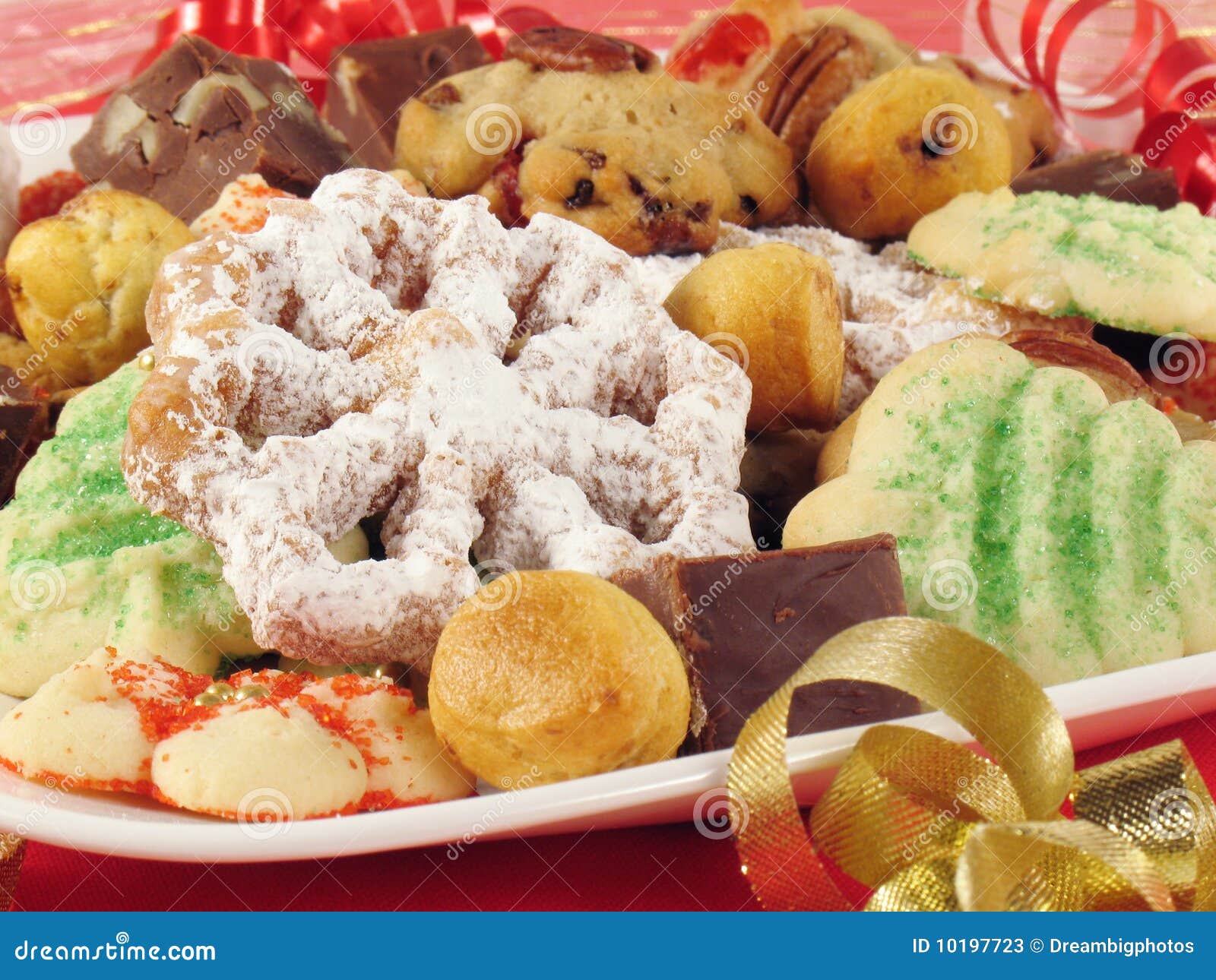 Plate of Christmas Cookies stock image. Image of holiday - 10197723