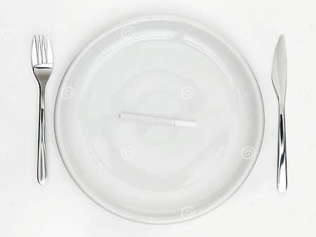 Plate cigarette stock photo. Image of dinner, kitchen - 27900888
