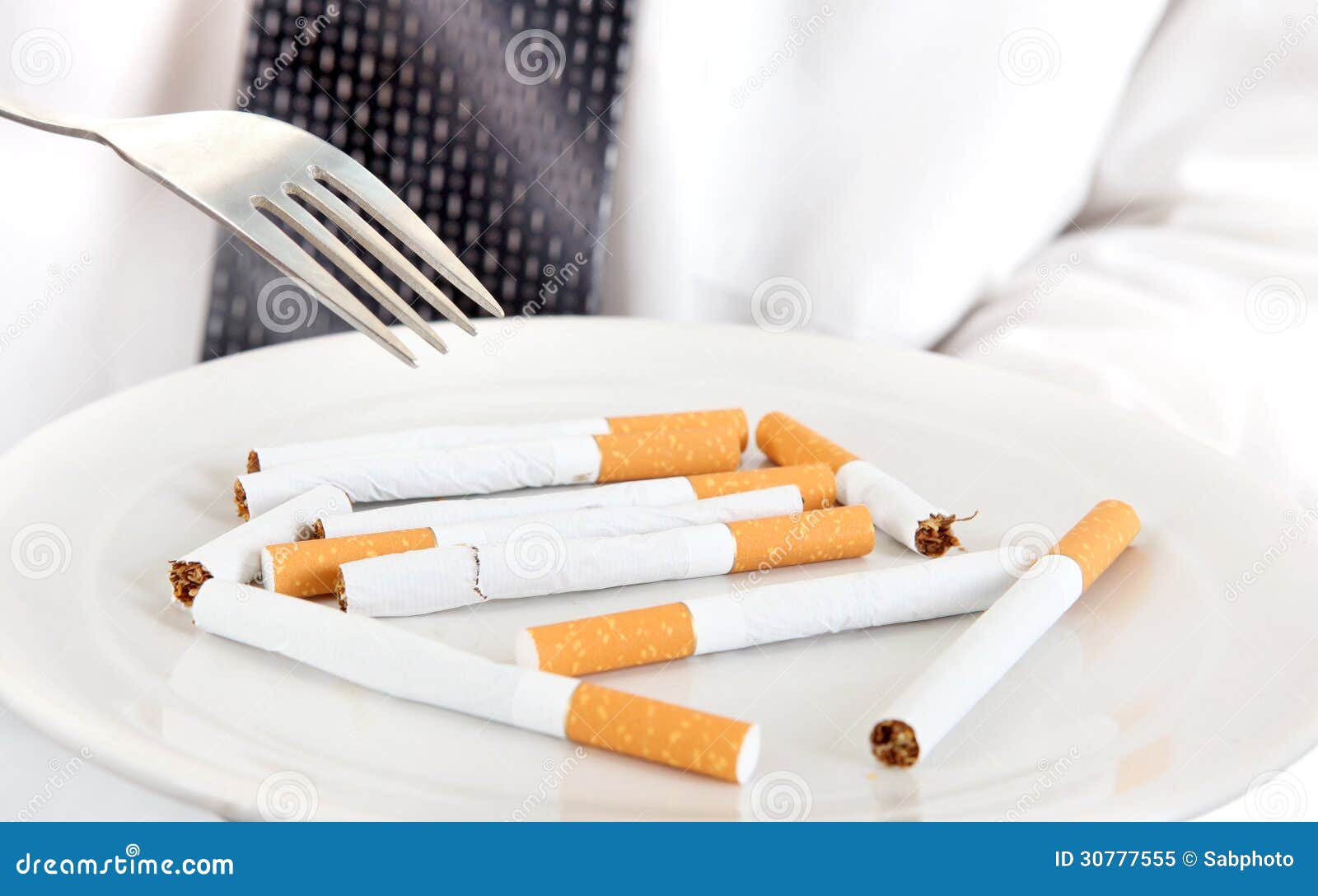 Plate with Cigarettes stock image. Image of lunch, breakfast - 30777555
