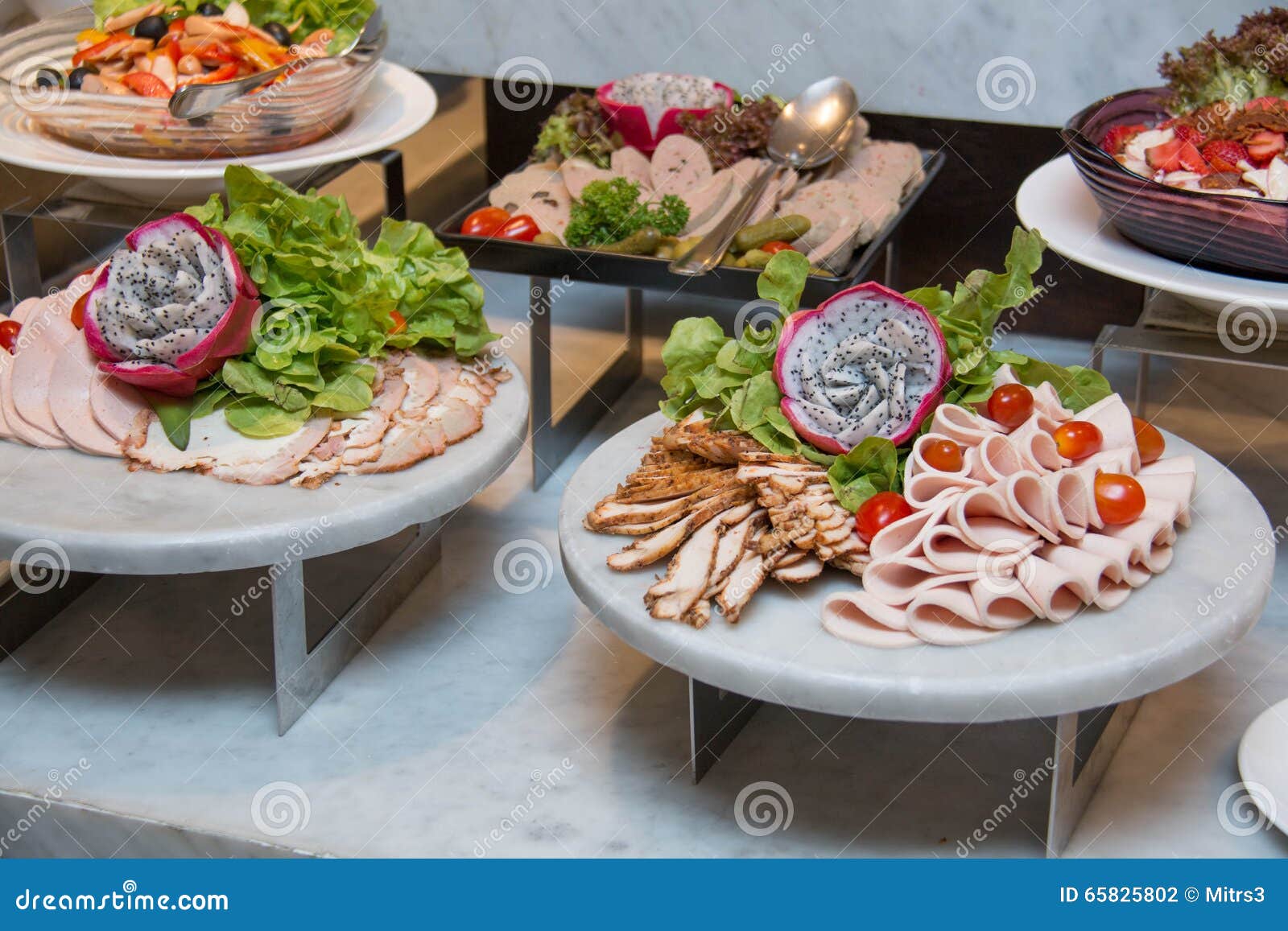 Plate of Cold cuts stock photo. Image of platter, appetizer - 65825802
