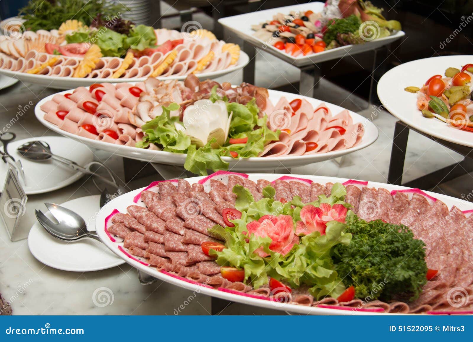 Plate of Cold cuts stock image. Image of snack, dinner - 51522095