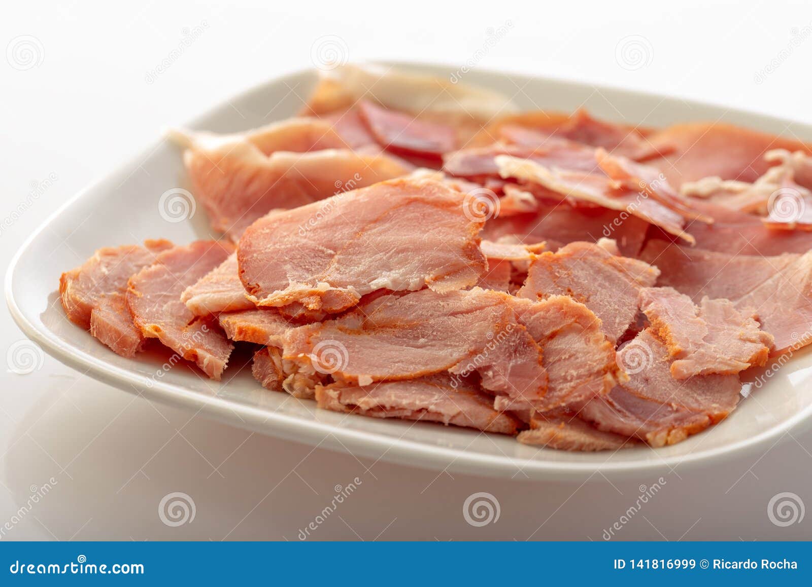 Plate with cold meats stock image. Image of snack, appetizer - 141816999
