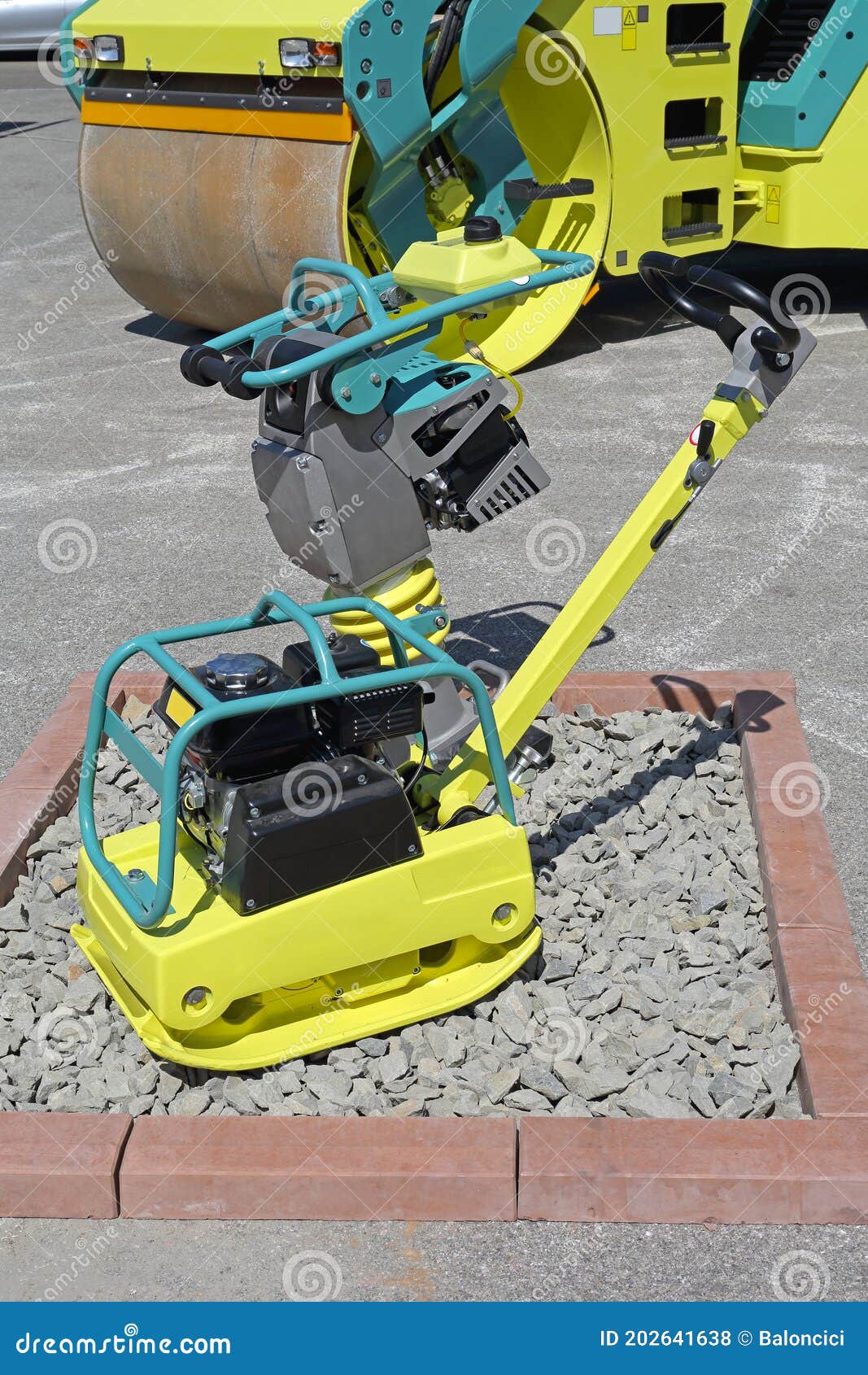 Plate Compactor For For Soil Compaction Pavement Or Sidewalk In The ...
