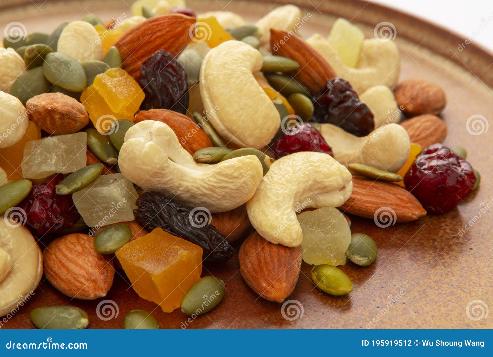 Plate, Containing, Nutritious, Mixed Nuts Stock Photo - Image of diet ...