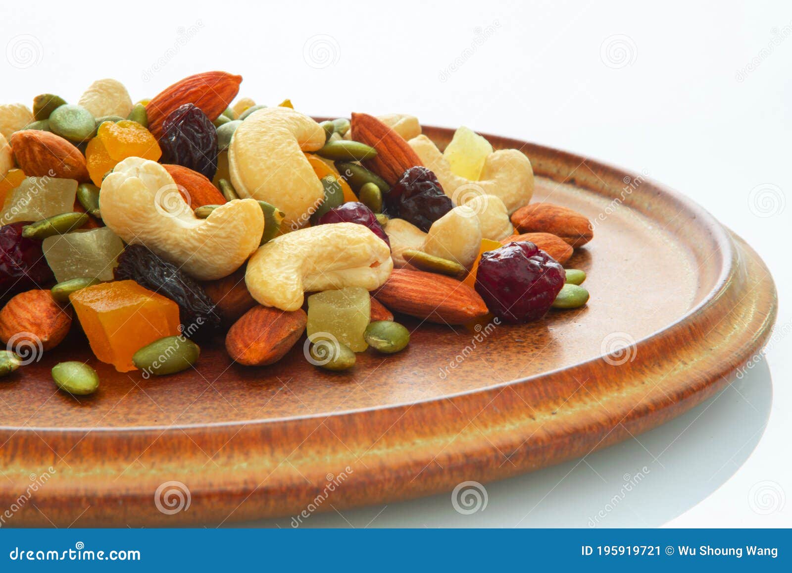 Plate, Containing, Nutritious, Mixed Nuts Stock Image - Image of fiber ...