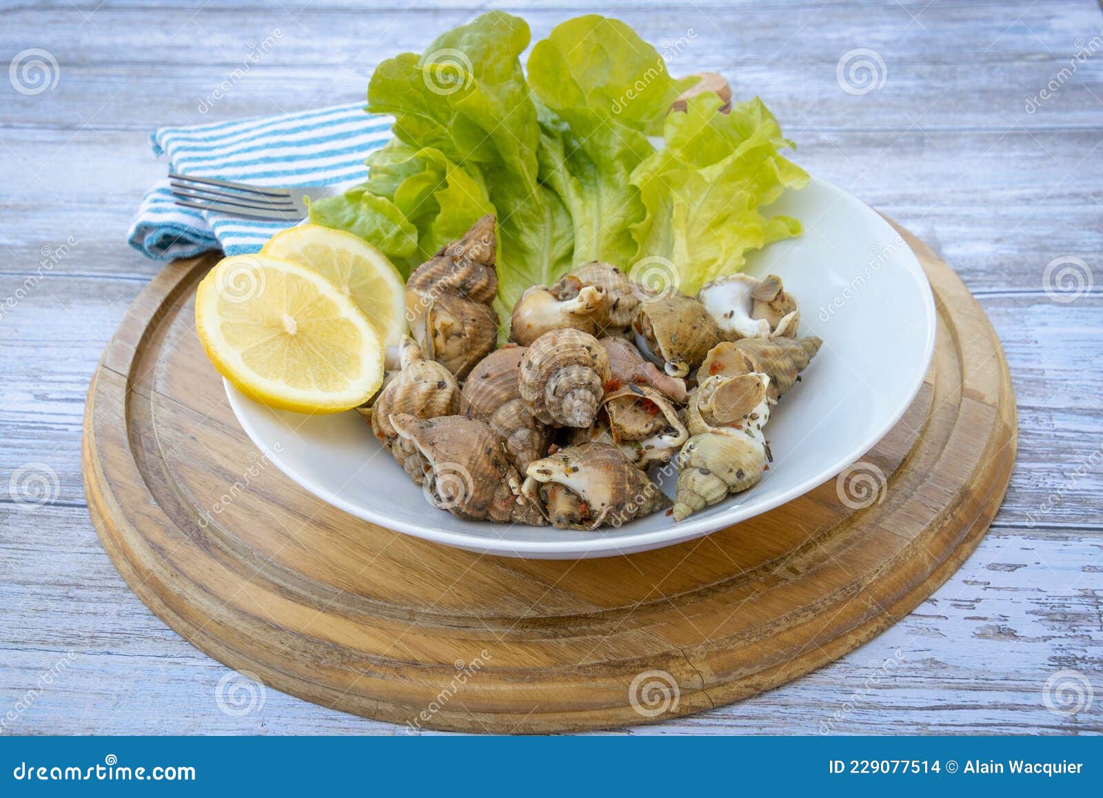 Plate of Cooked Whelks on a Table Stock Photo - Image of spices, cooked ...