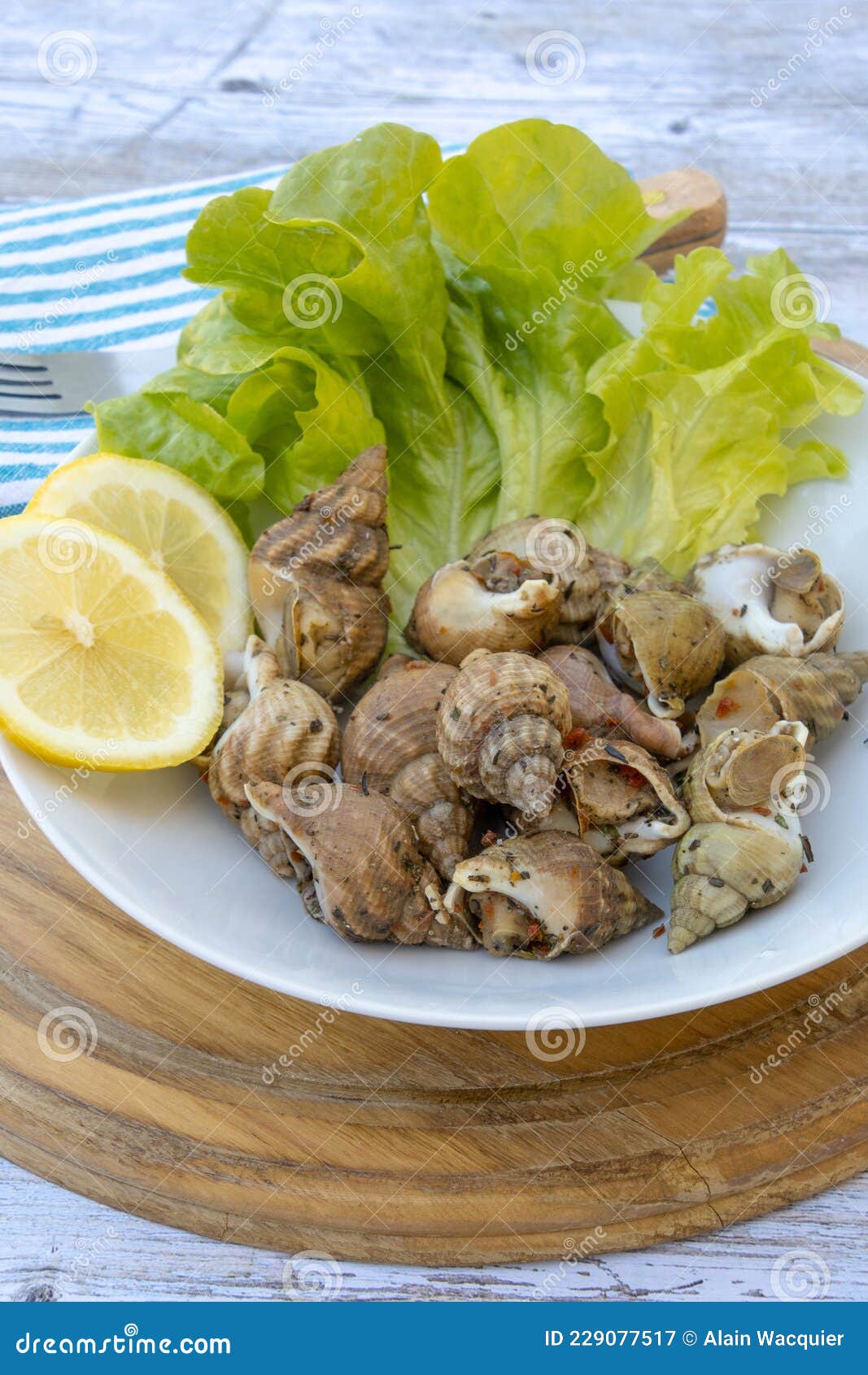 Plate of Cooked Whelks on a Table Stock Image - Image of whelk, whelks ...