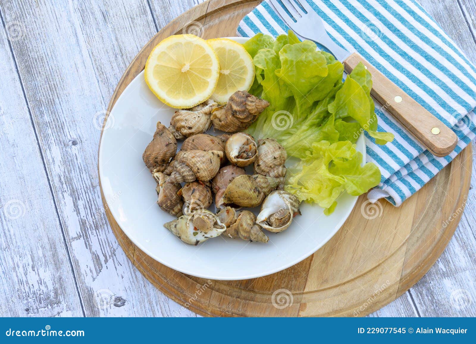 Plate of Cooked Whelks on a Table Stock Image - Image of seafood ...