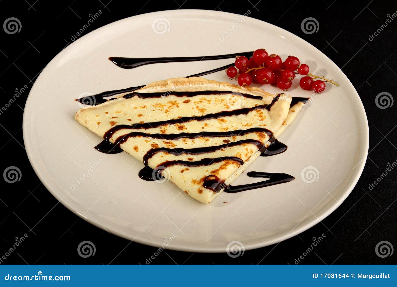 Plate of crepe stock photo. Image of baked, sugar, crepe - 17981644